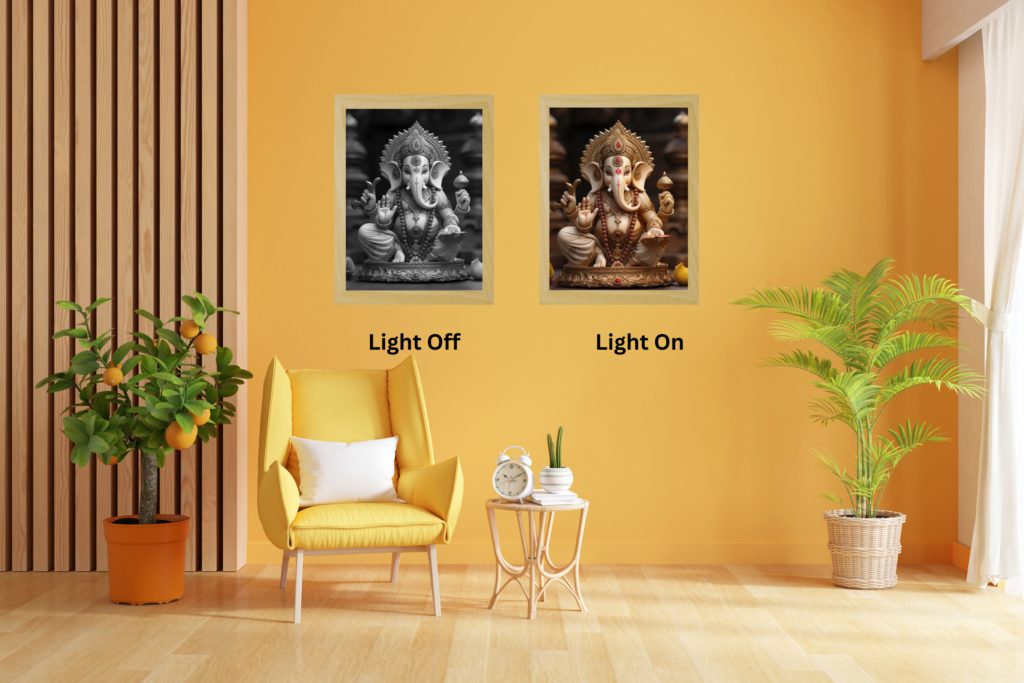 Lord Ganesha 4D Frame | Inkcraft